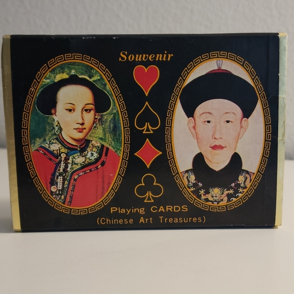 Other | Vintage Souvenir Chinese Art Treasures Playing Cards Double ...